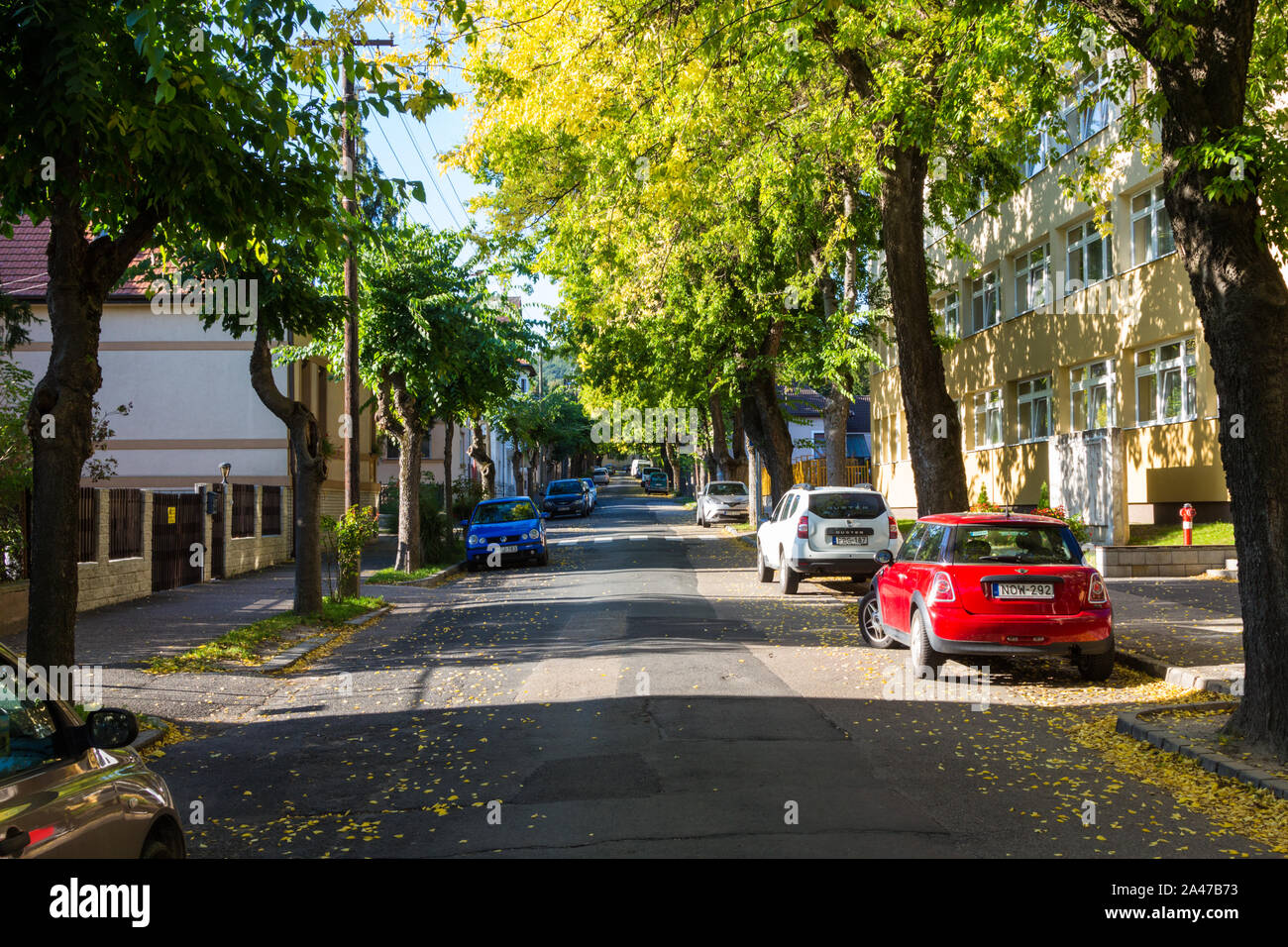 Typical suburban street hi-res stock photography and images - Alamy