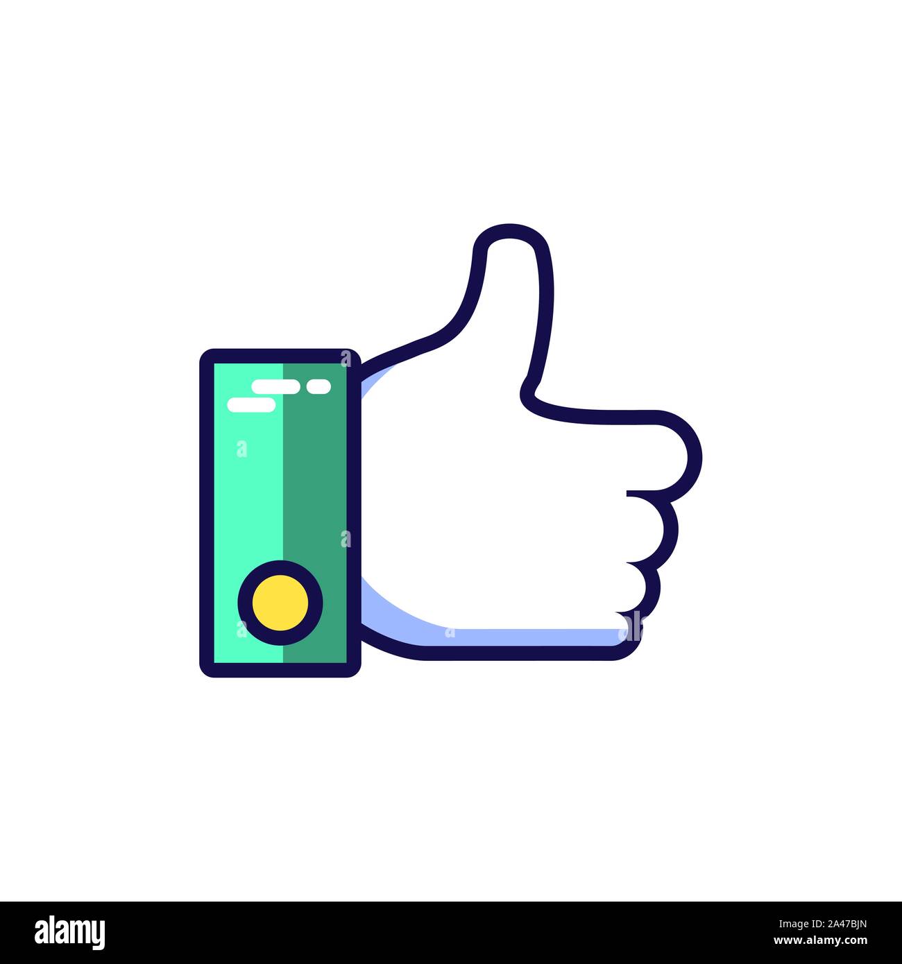 approval hands in white background vector illustration design Stock ...