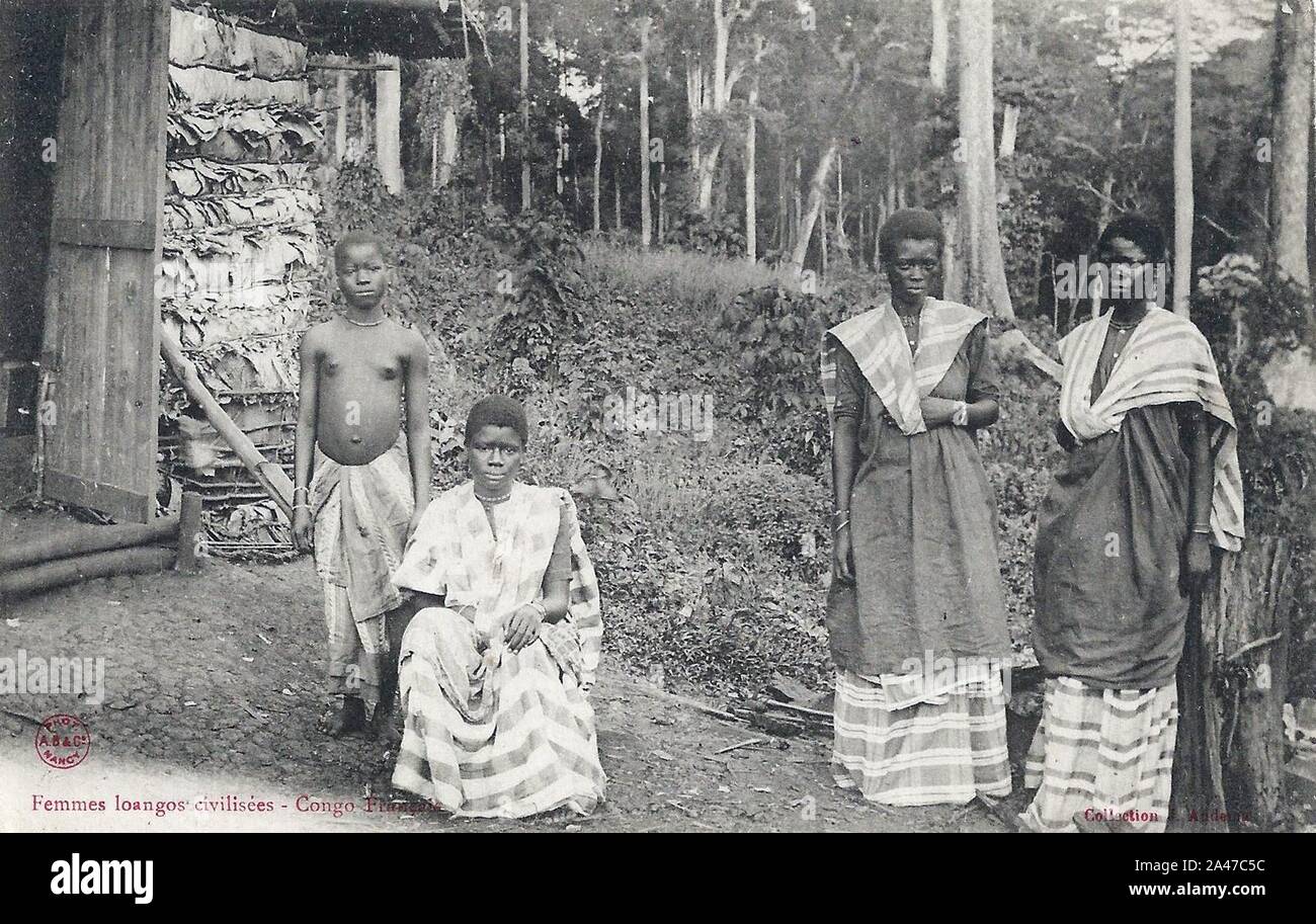 Femmes loangos civilisées-Congo Français Stock Photo - Alamy