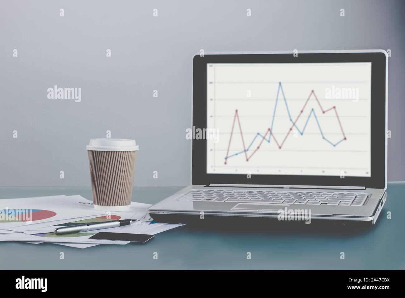 Manager office desk Stock Photo - Alamy