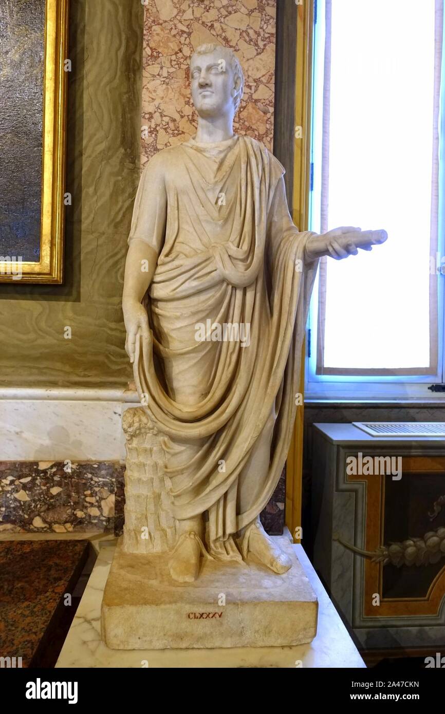 Figure with toga - Galleria Borghese - Rome, Italy Stock Photo - Alamy