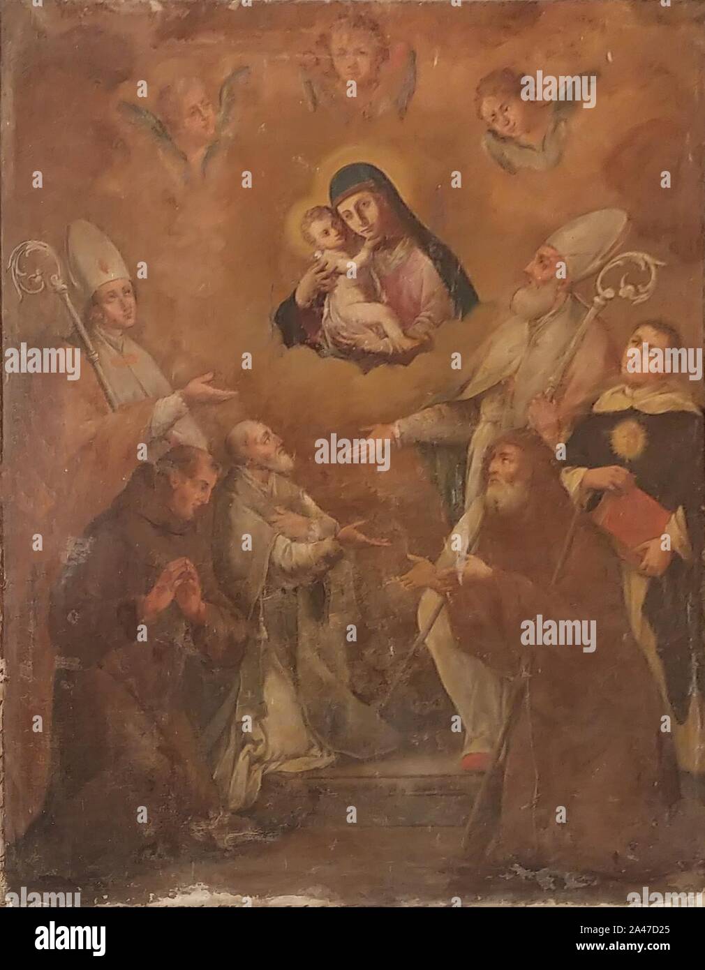 Filippo Conca (attr.), Madonna col Bambino tra i santi Erasmo ...