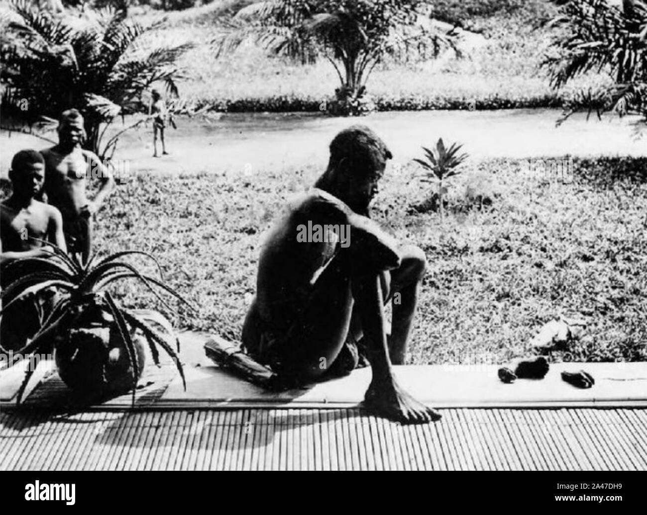 Father stares at the hands of his five year-old daughter Stock Photo ...