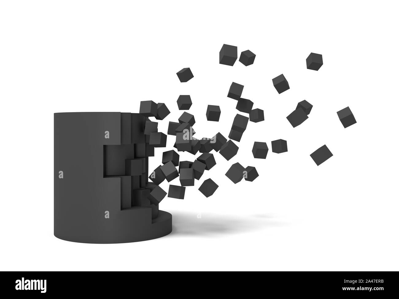 Space collapse Black and White Stock Photos & Images - Alamy
