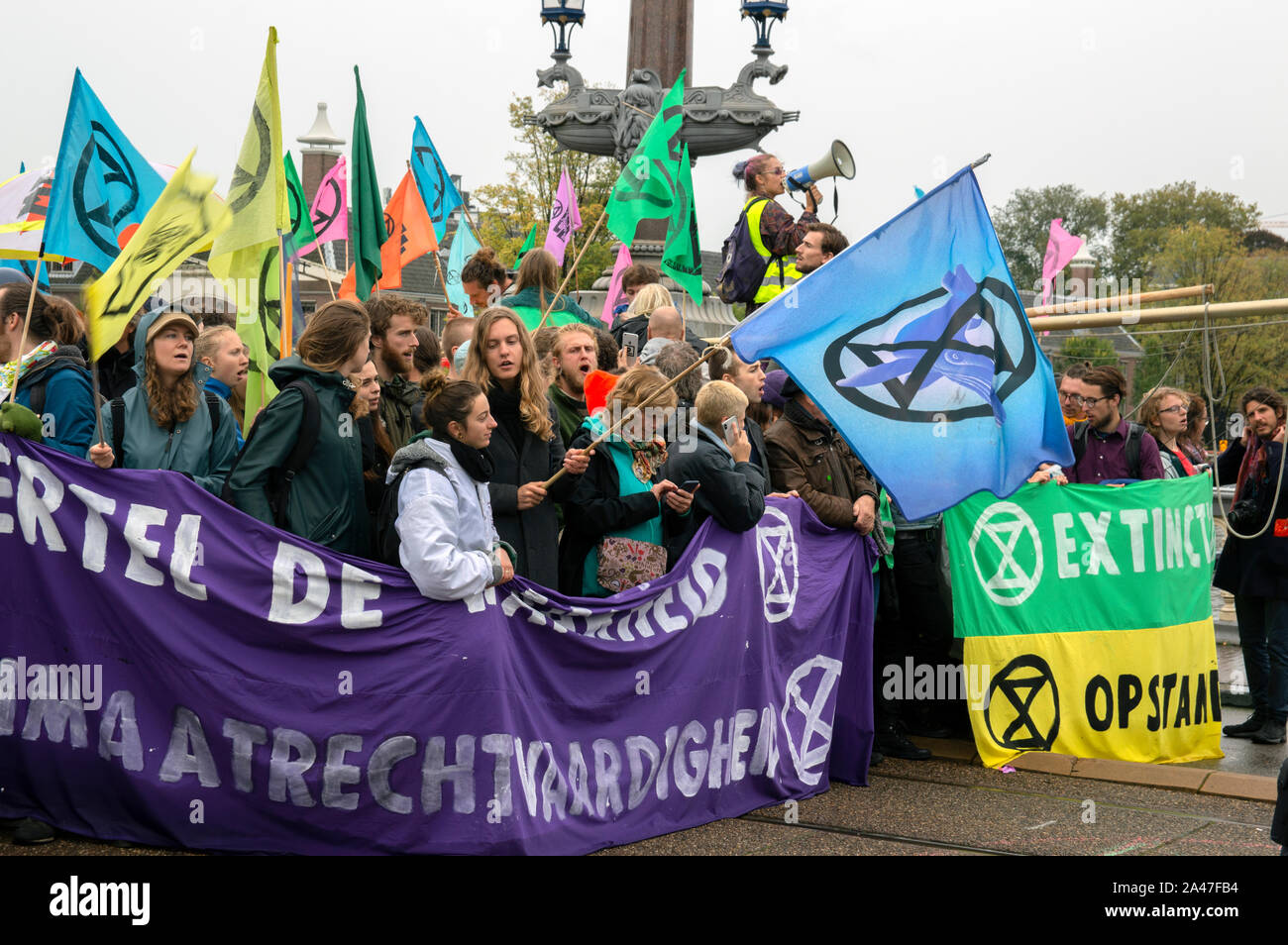 One Of The Last Protesters At The Blauwebrug At The Climate ...