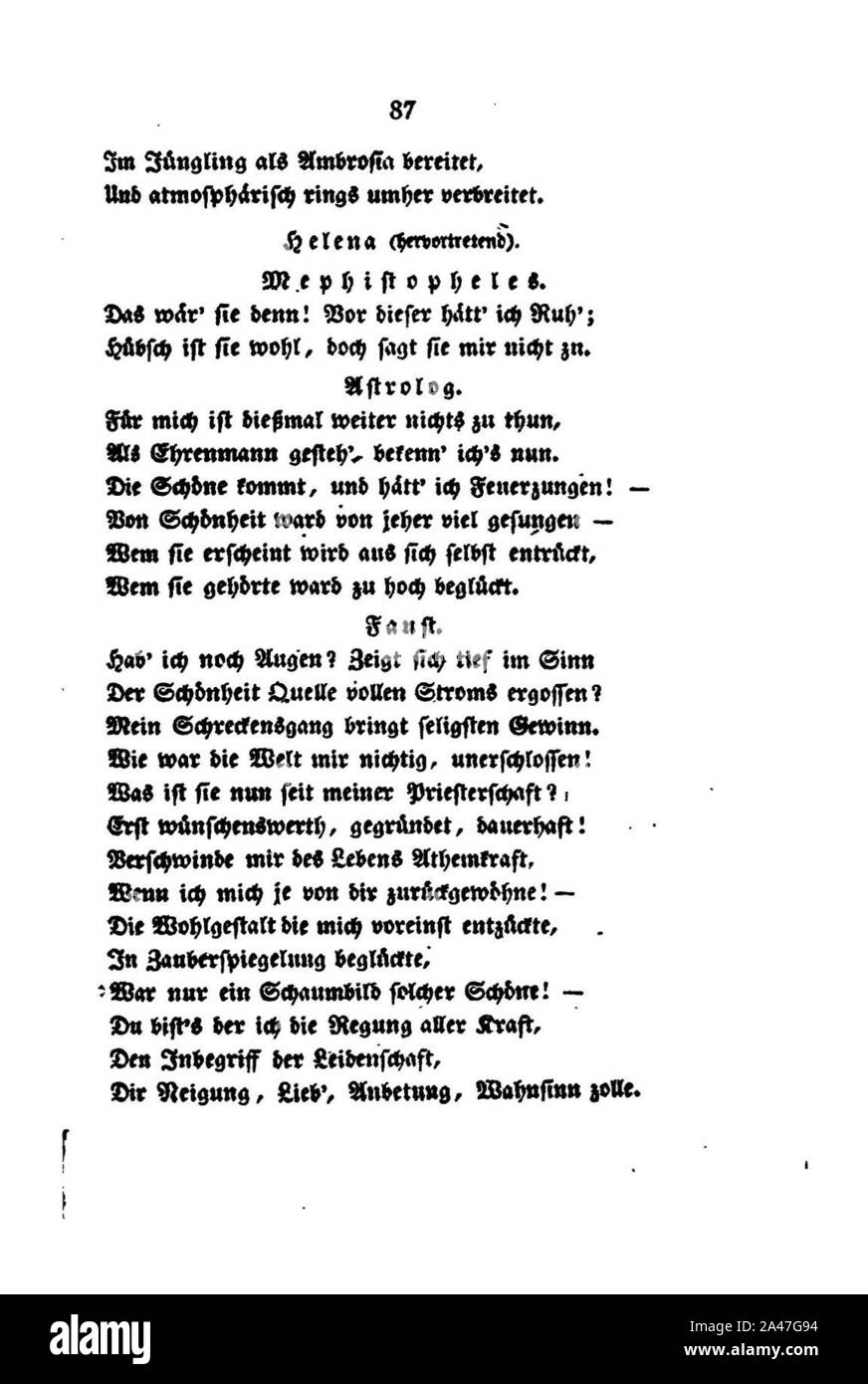 Faust II (Goethe) 087 Stock Photo - Alamy