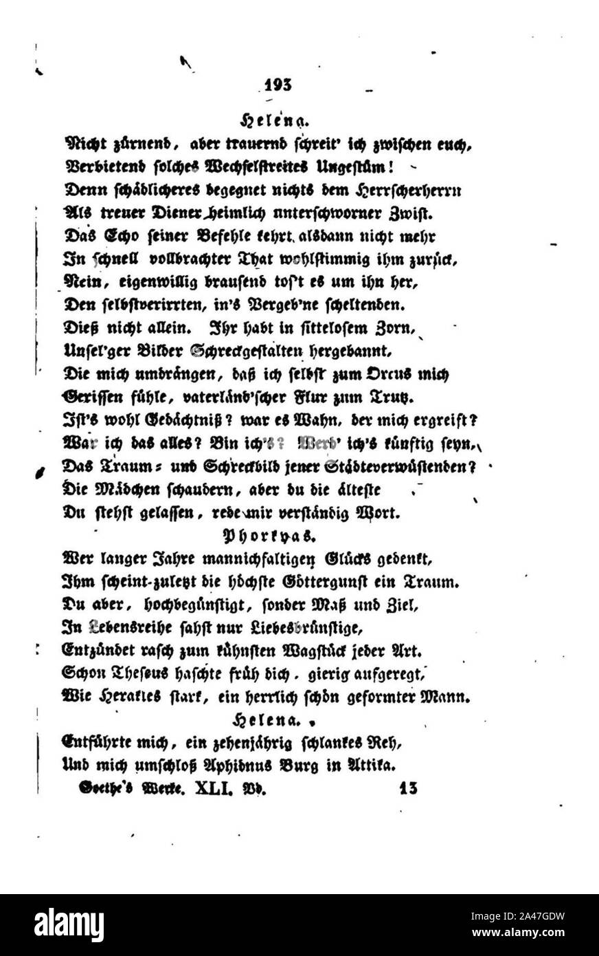 Faust II (Goethe) 193 Stock Photo - Alamy