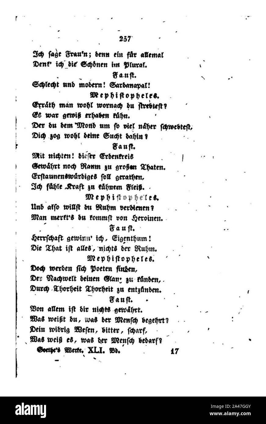 Faust II (Goethe) 257 Stock Photo - Alamy