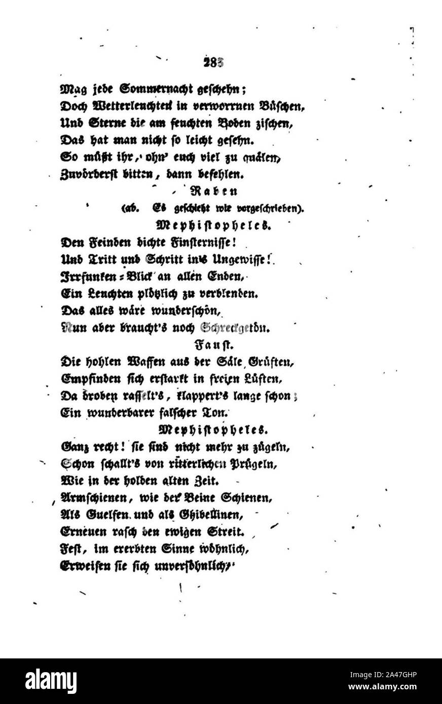 Faust II (Goethe) 283 Stock Photo - Alamy