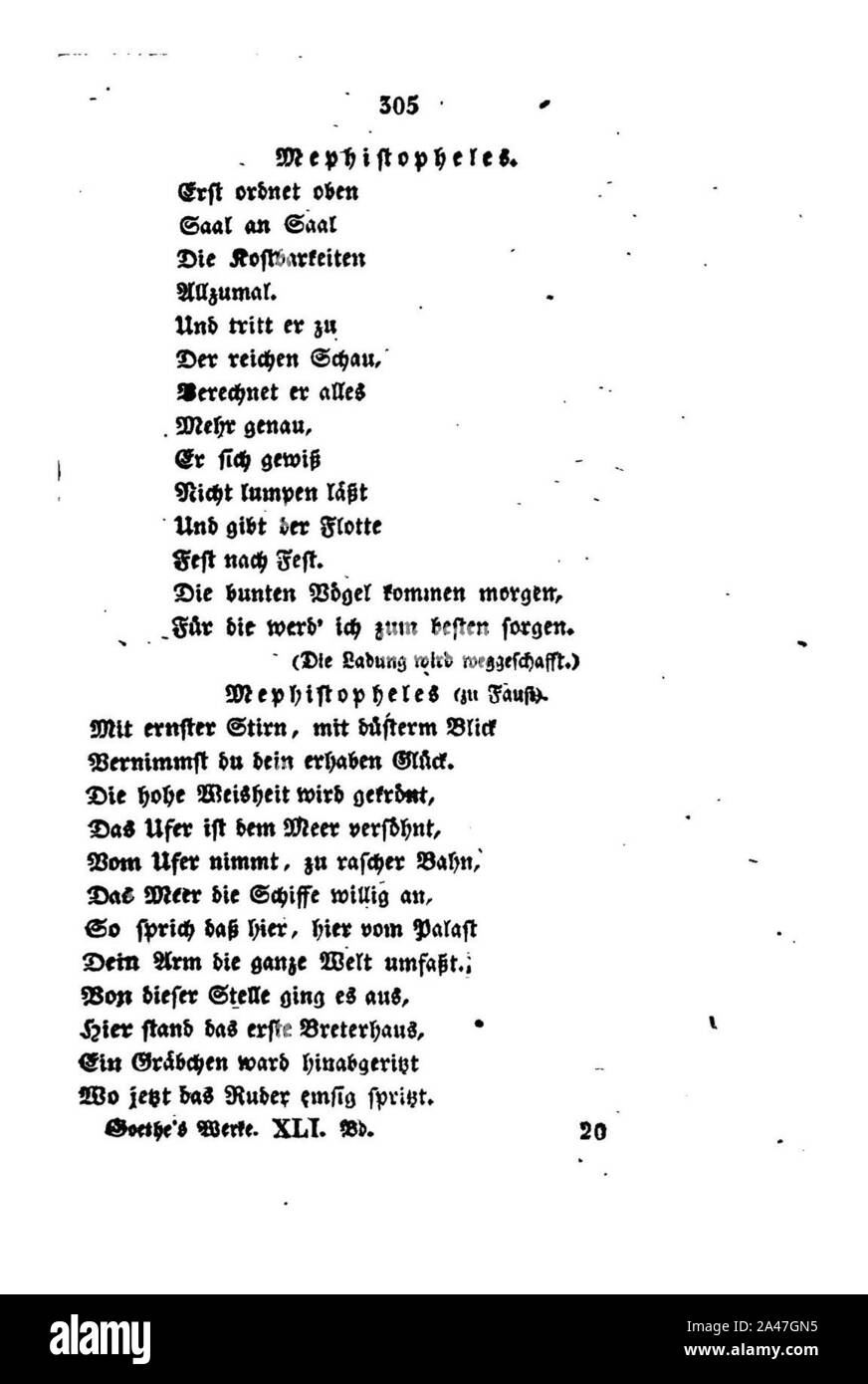 Faust II (Goethe) 305 Stock Photo - Alamy