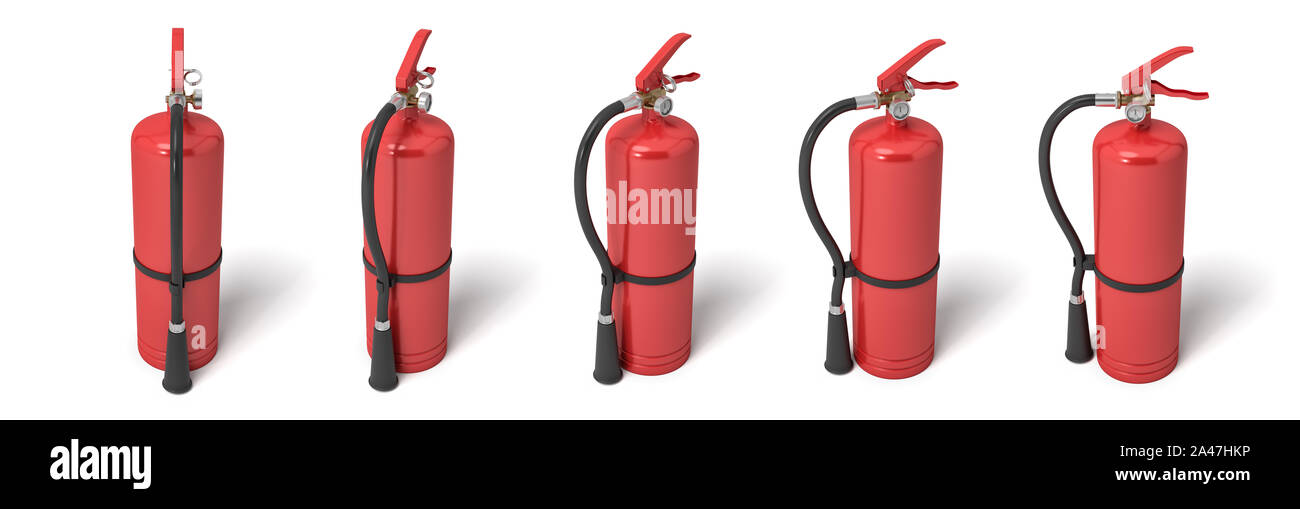 Fire extinguishers firefighting Cut Out Stock Images & Pictures - Alamy