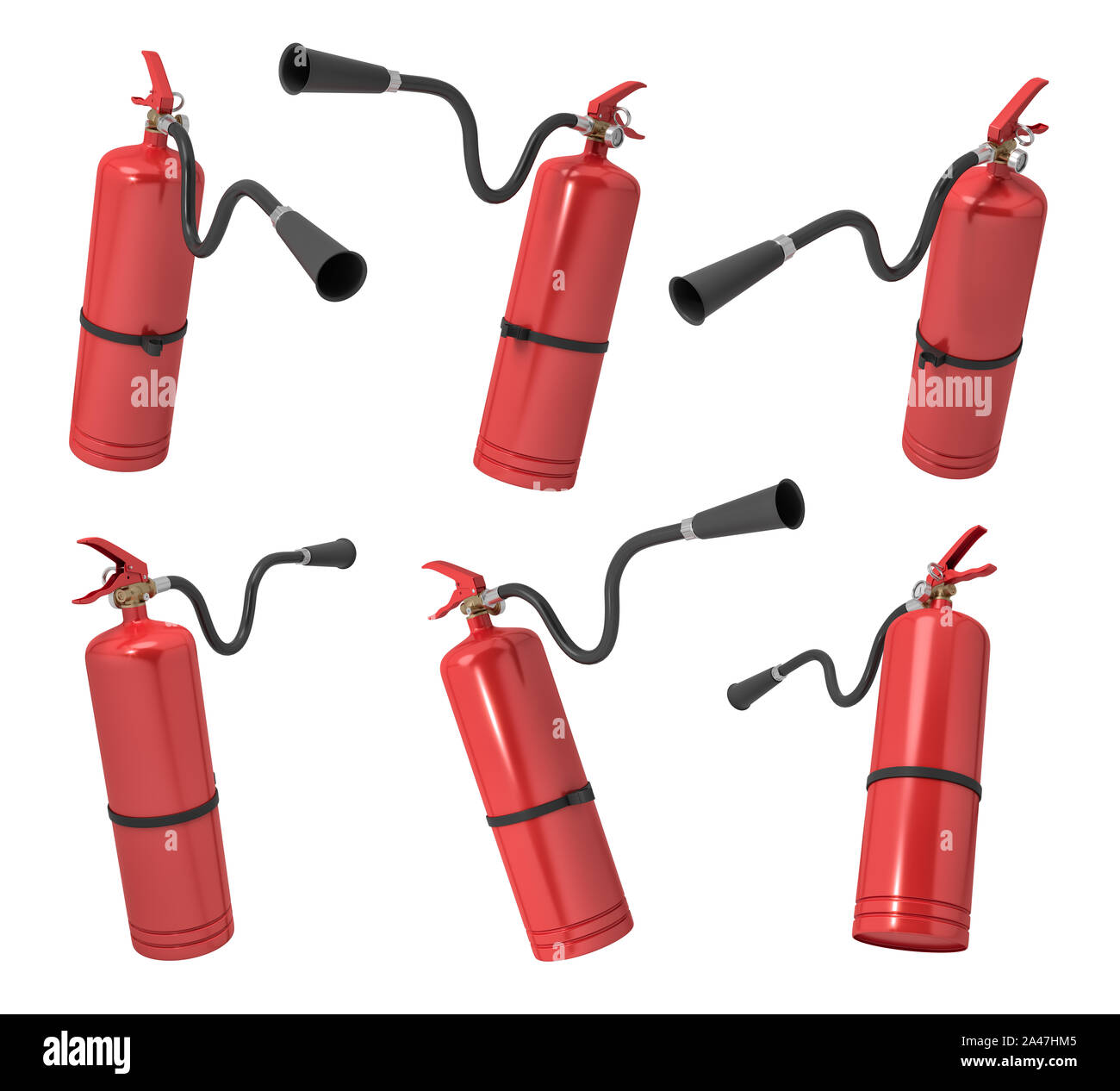 New fire hose hoses Cut Out Stock Images & Pictures - Alamy