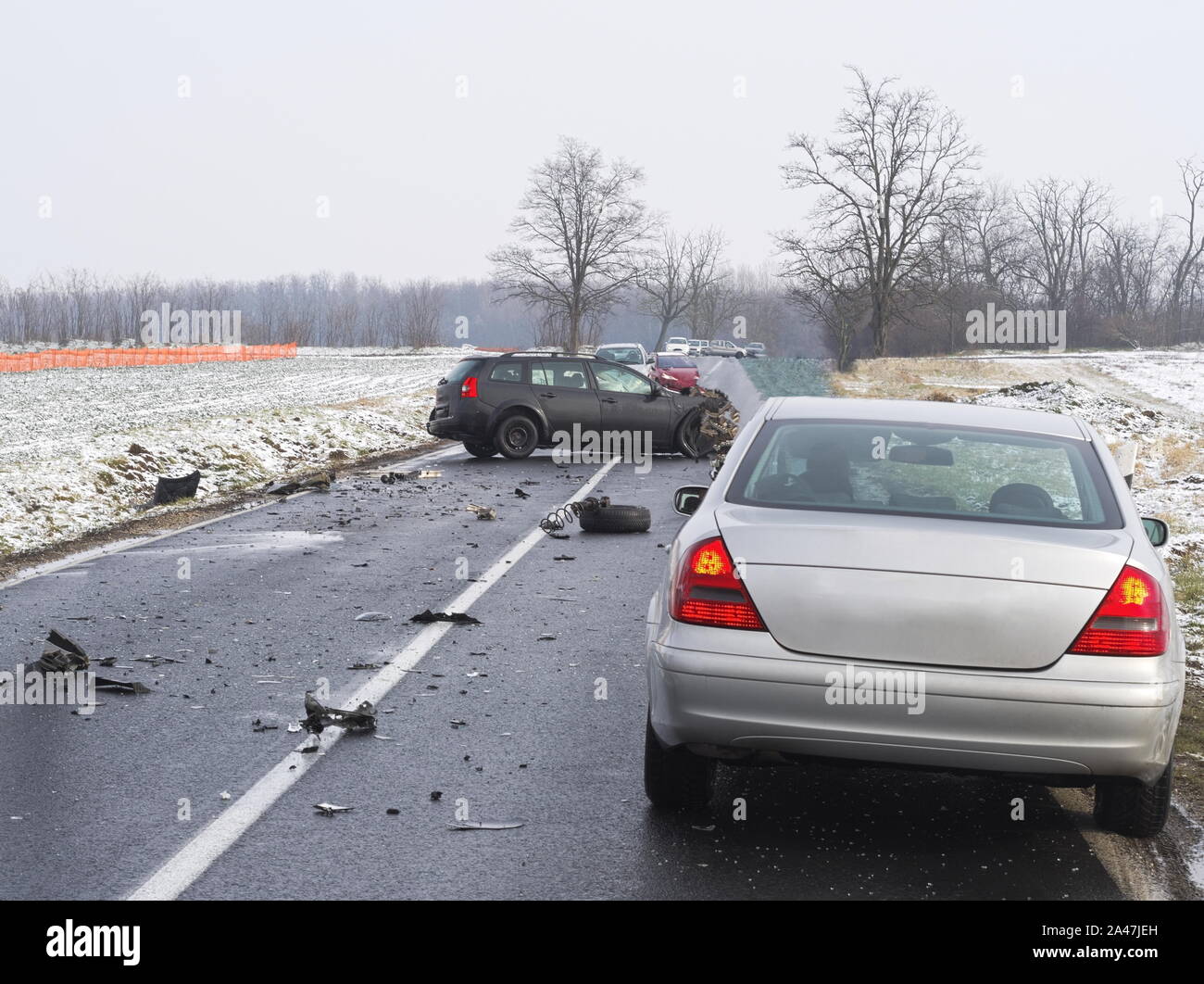 Broken road wet hi-res stock photography and images - Alamy