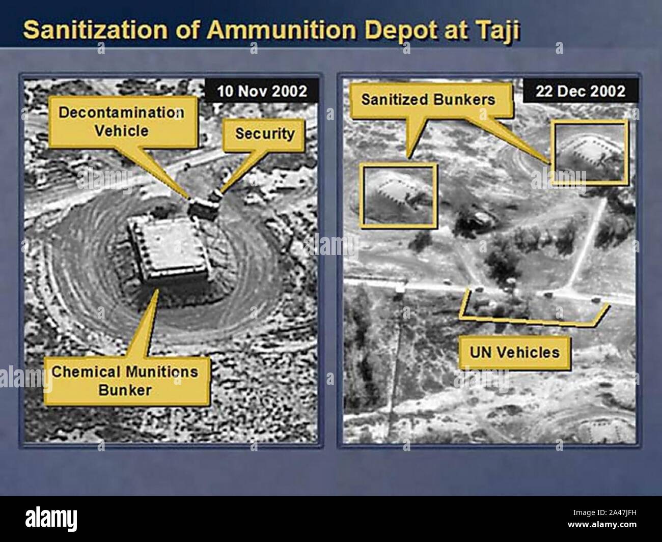 February 5 2003 chemical weapons facility - a security bunker and a ...