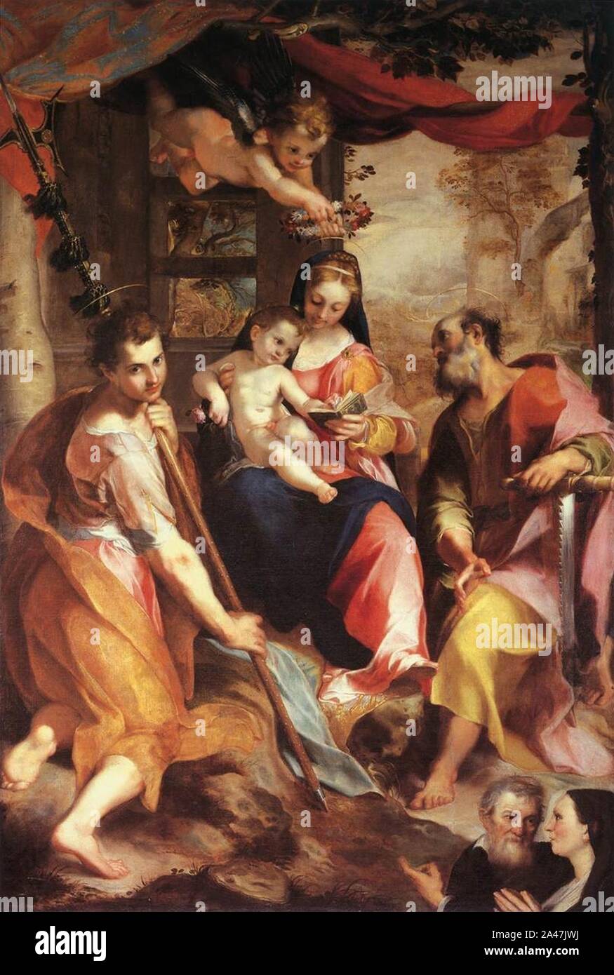 Federico Barocci - Virgin and Child with Sts Simon and Jude (Madonna di ...