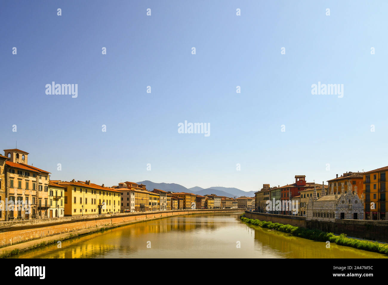 Pisa sunny river scene hi-res stock photography and images - Alamy
