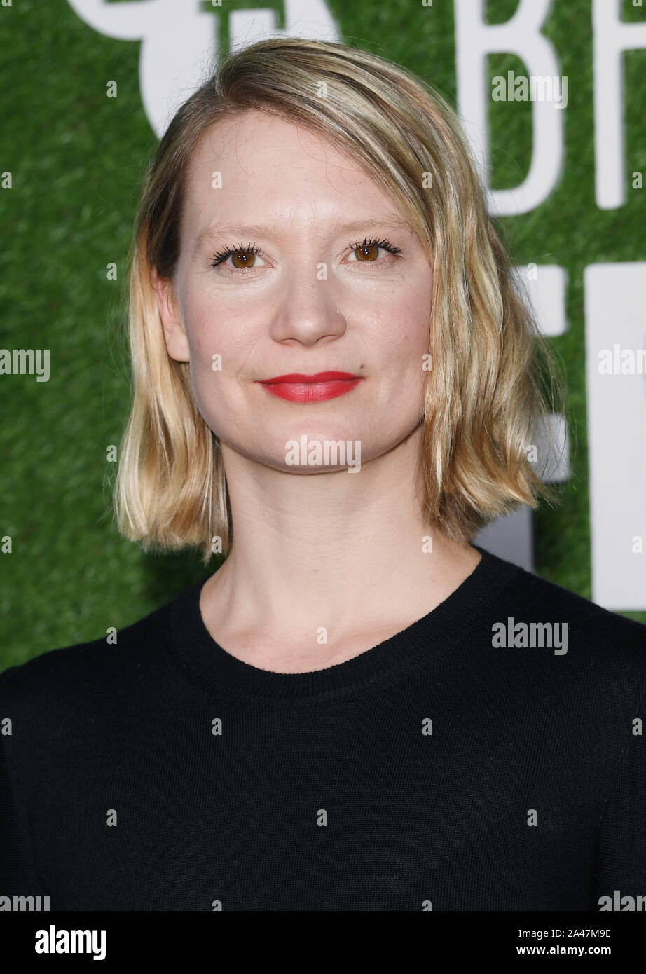 London, UK. 12th Oct, 2019. Australian actress Mia Wasikowska attends ...