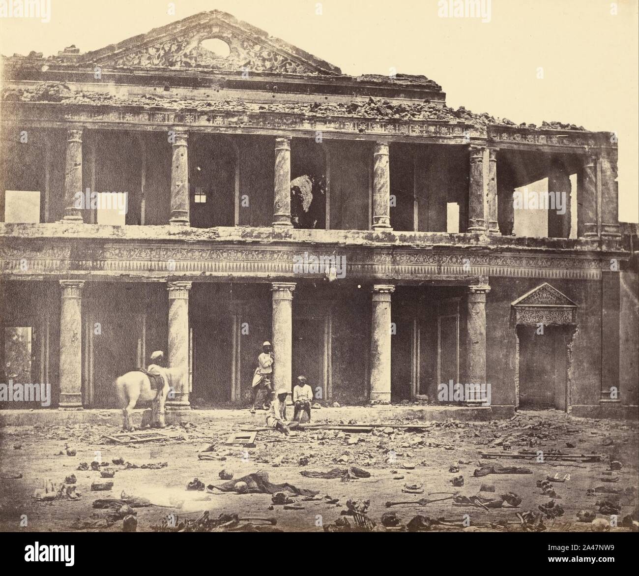 Felice Beato (British, born Italy - Interior of ‘Secundra Bagh‘ after ...