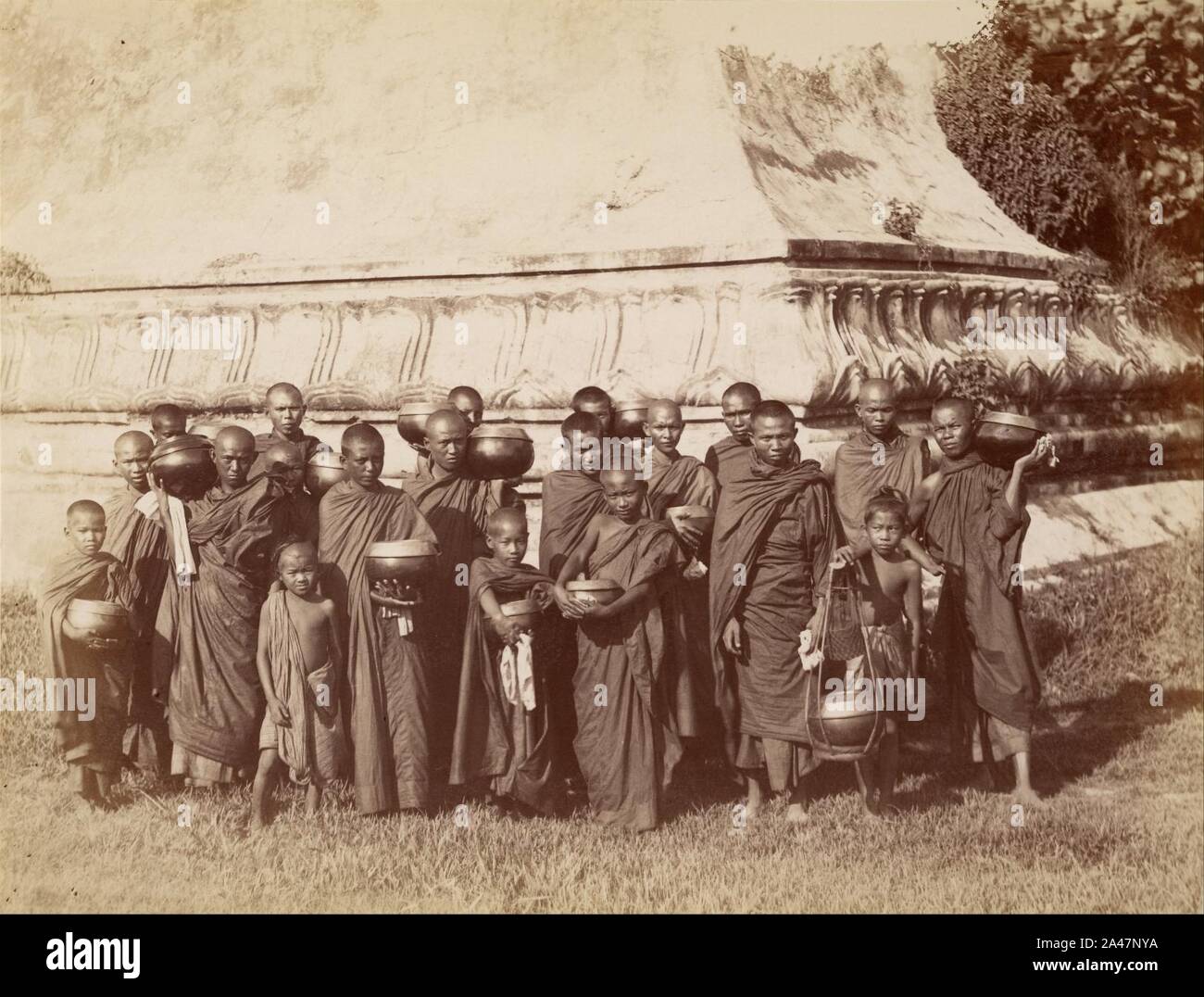 Felice Beato (British, born Italy - Returning to Their Monastery ...