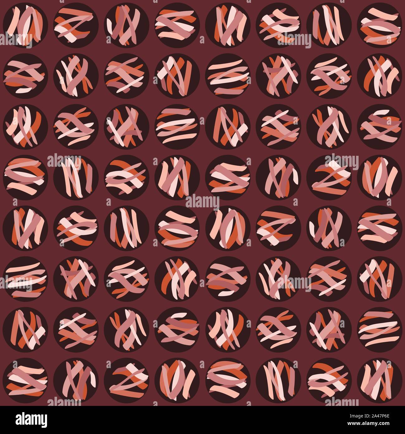 Abstract hand-drawn repeating shapes. Vector seamless pattern design ...