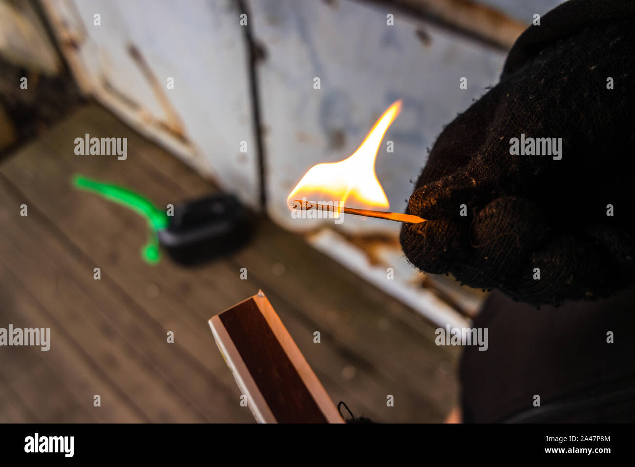 Arson crime scene hi-res stock photography and images - Alamy