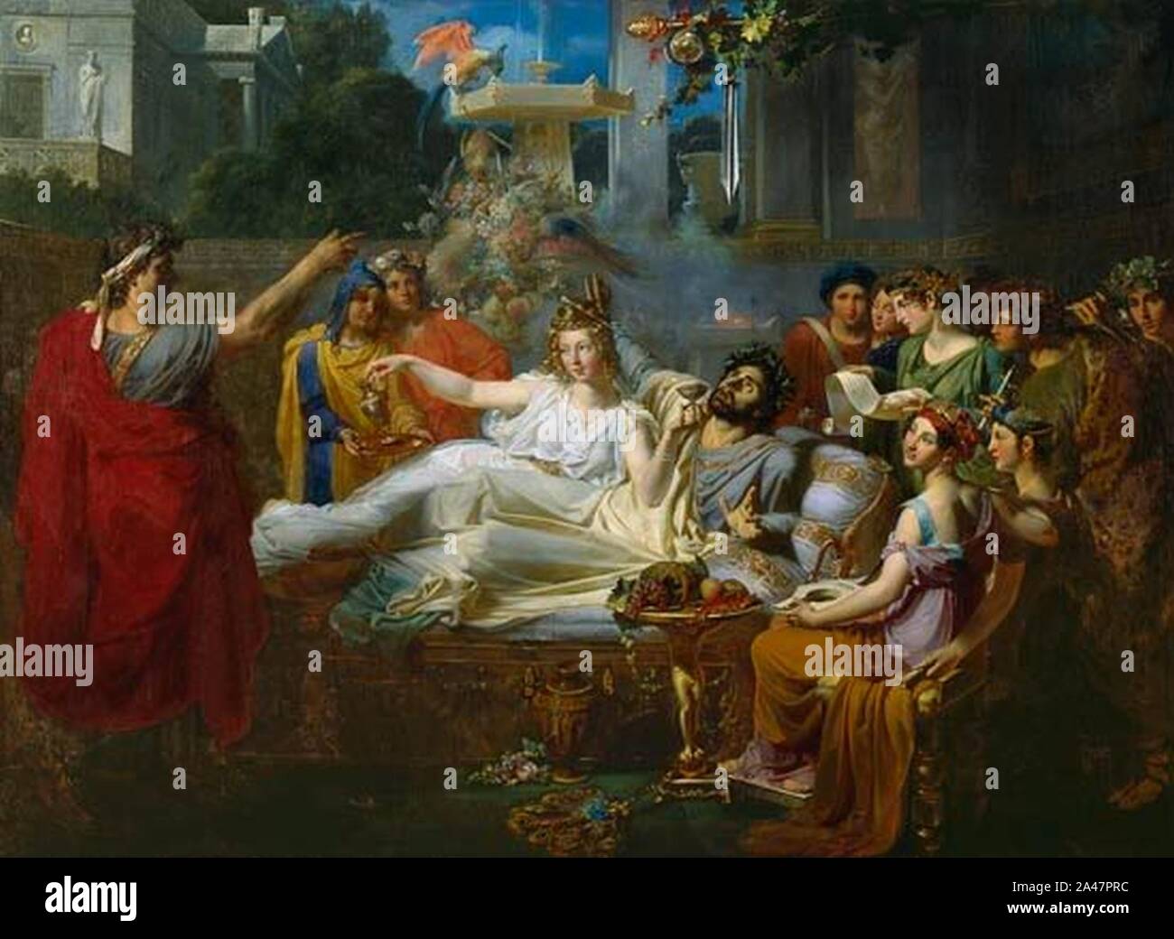 Felix auvray 1800-1833 lepee de damocles Stock Photo - Alamy