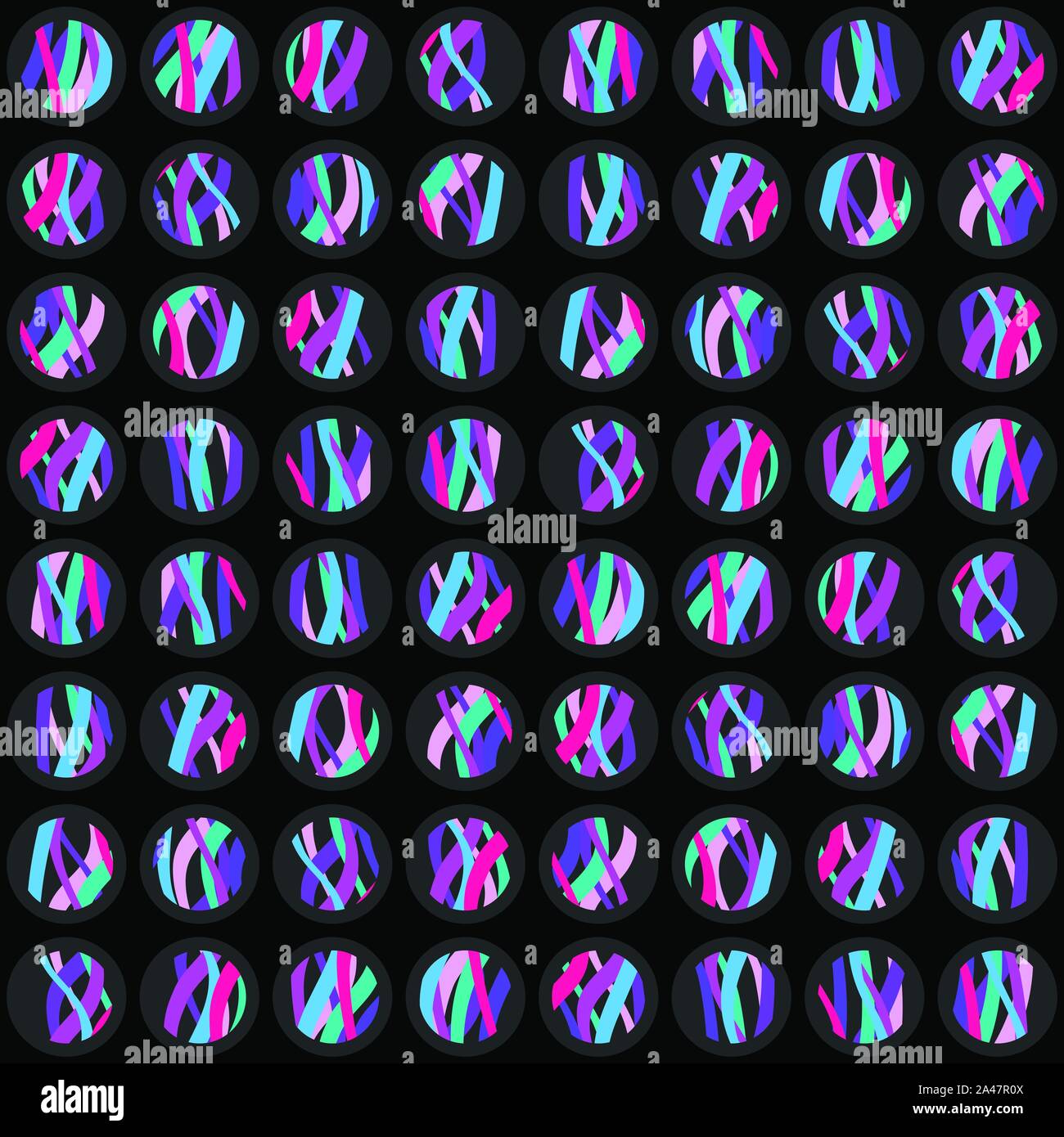 Abstract hand-drawn repeating shapes. Vector seamless pattern design ...