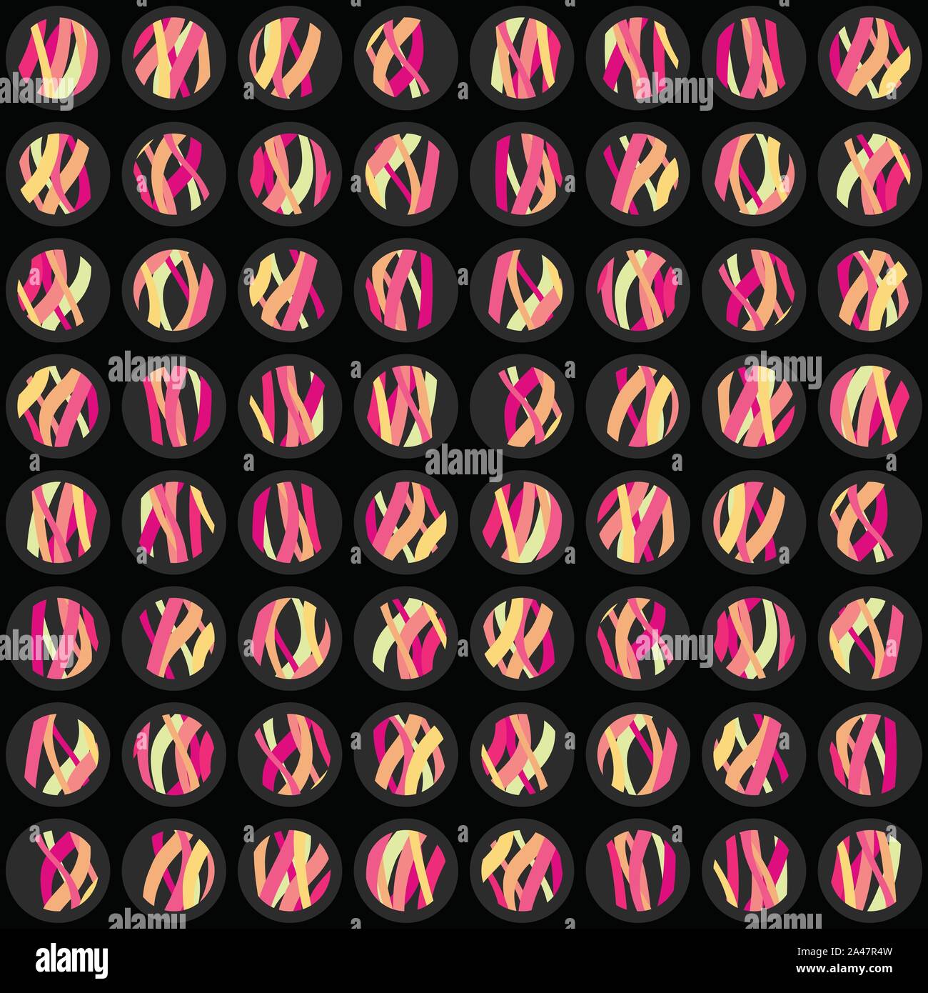 Abstract hand-drawn repeating shapes. Vector seamless pattern design ...