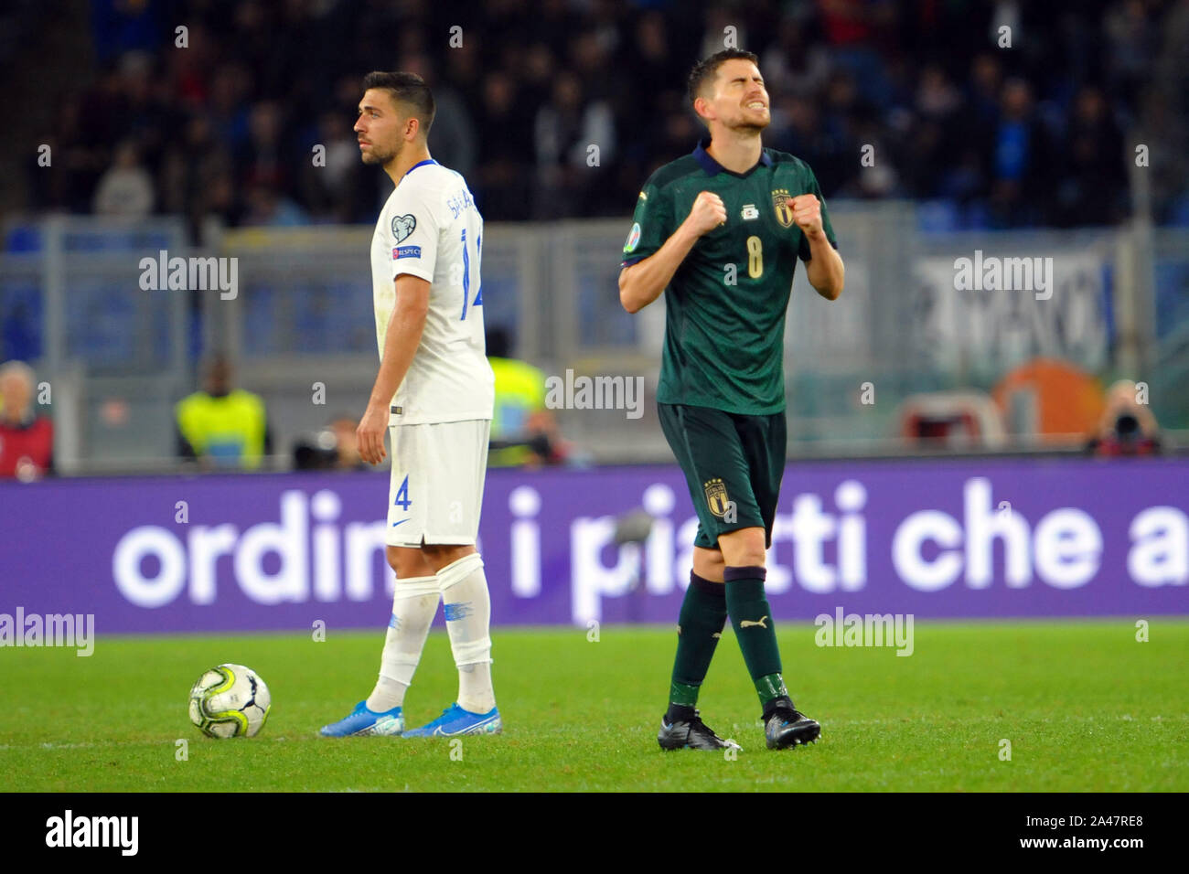 Roma, Italy, 12 Oct 2019, jorginho jorge luis frello , italia, during ...