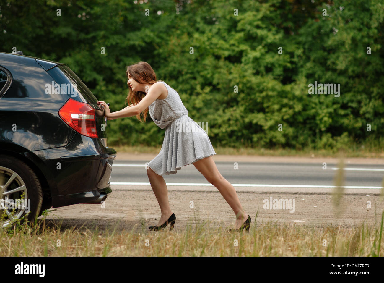 Pushing Car