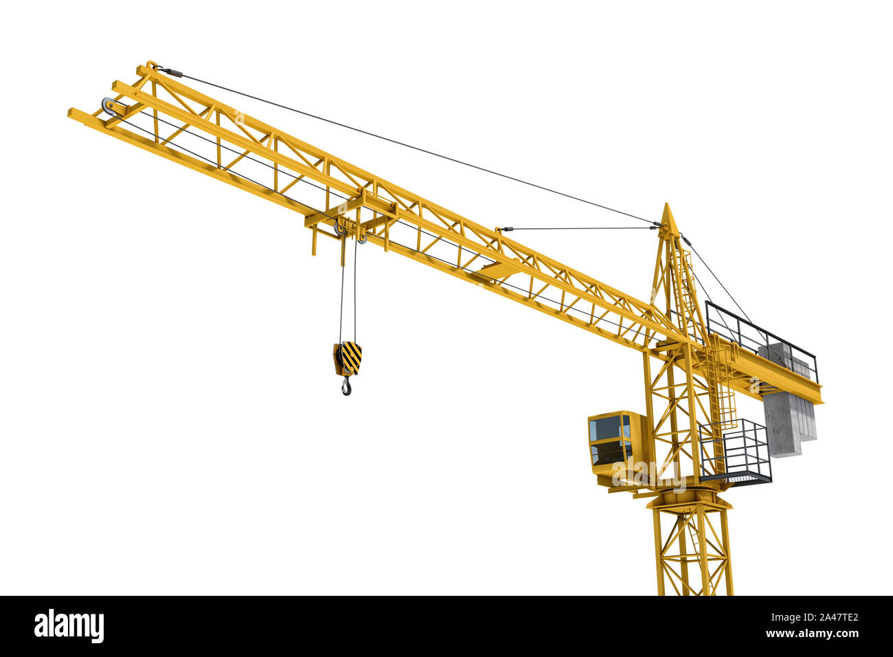 Modern form of balance crane Cut Out Stock Images & Pictures - Alamy