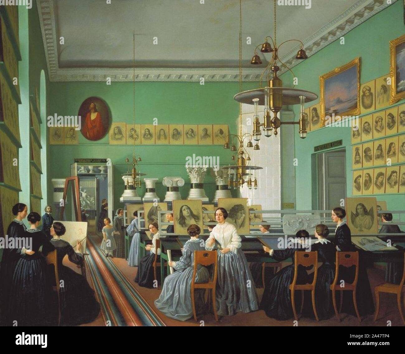 Female classes of drawings in Peterburg drawing school - E.Khilkova ...
