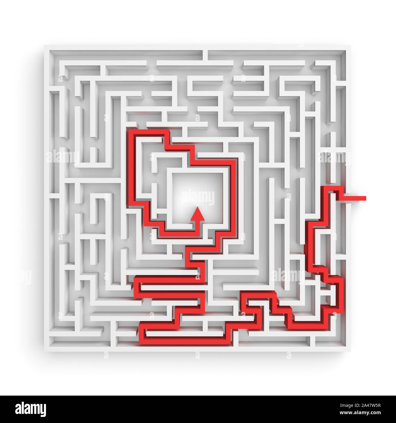 3d rendering maze huge maze Cut Out Stock Images & Pictures - Alamy