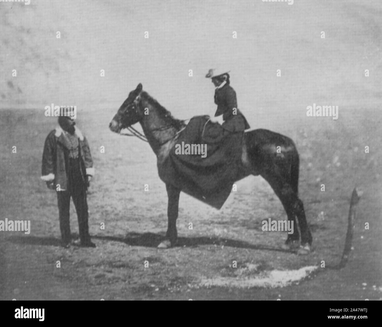 Fenton, Roger - Hauptmann Henry Duberly und »die reitende Mrs. Duberly ...