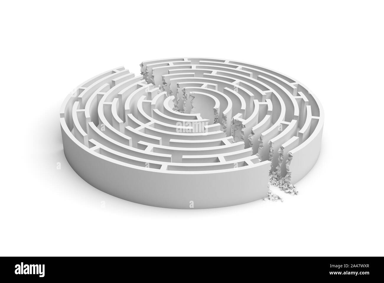 Half round building Cut Out Stock Images & Pictures - Alamy