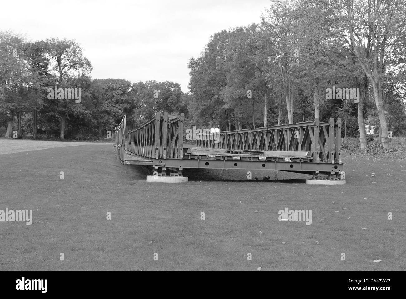 Normandy 09/10/2017. D-Day, Normandy A Bailey bridge is a portable, pre ...