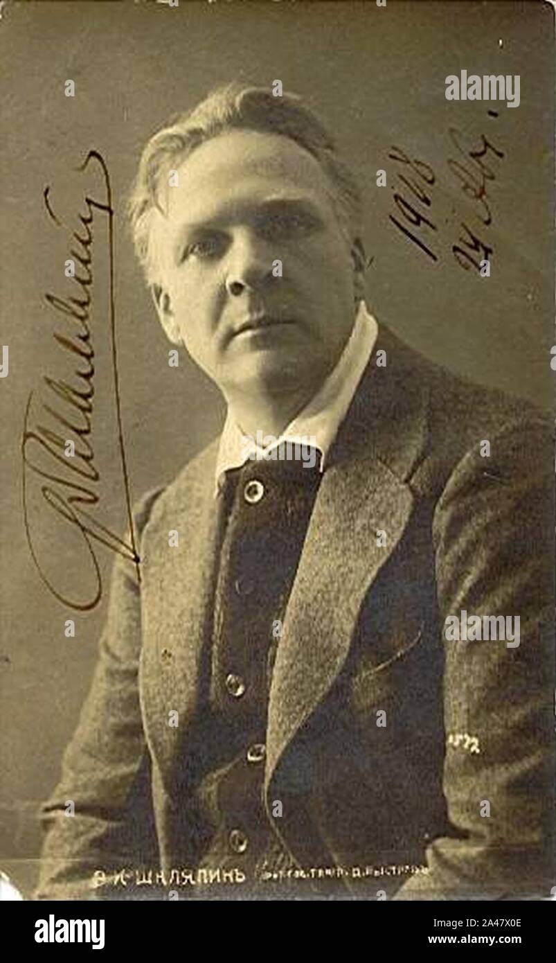 Feodor Chaliapin (1908 Stock Photo - Alamy