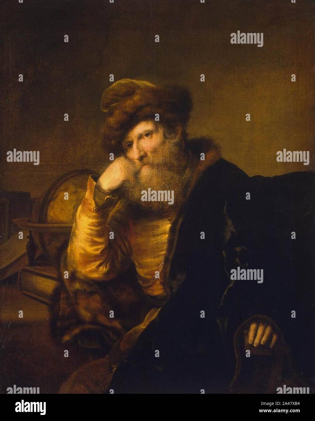 Ferdinand Bol - Portrait of a Scholar Stock Photo - Alamy