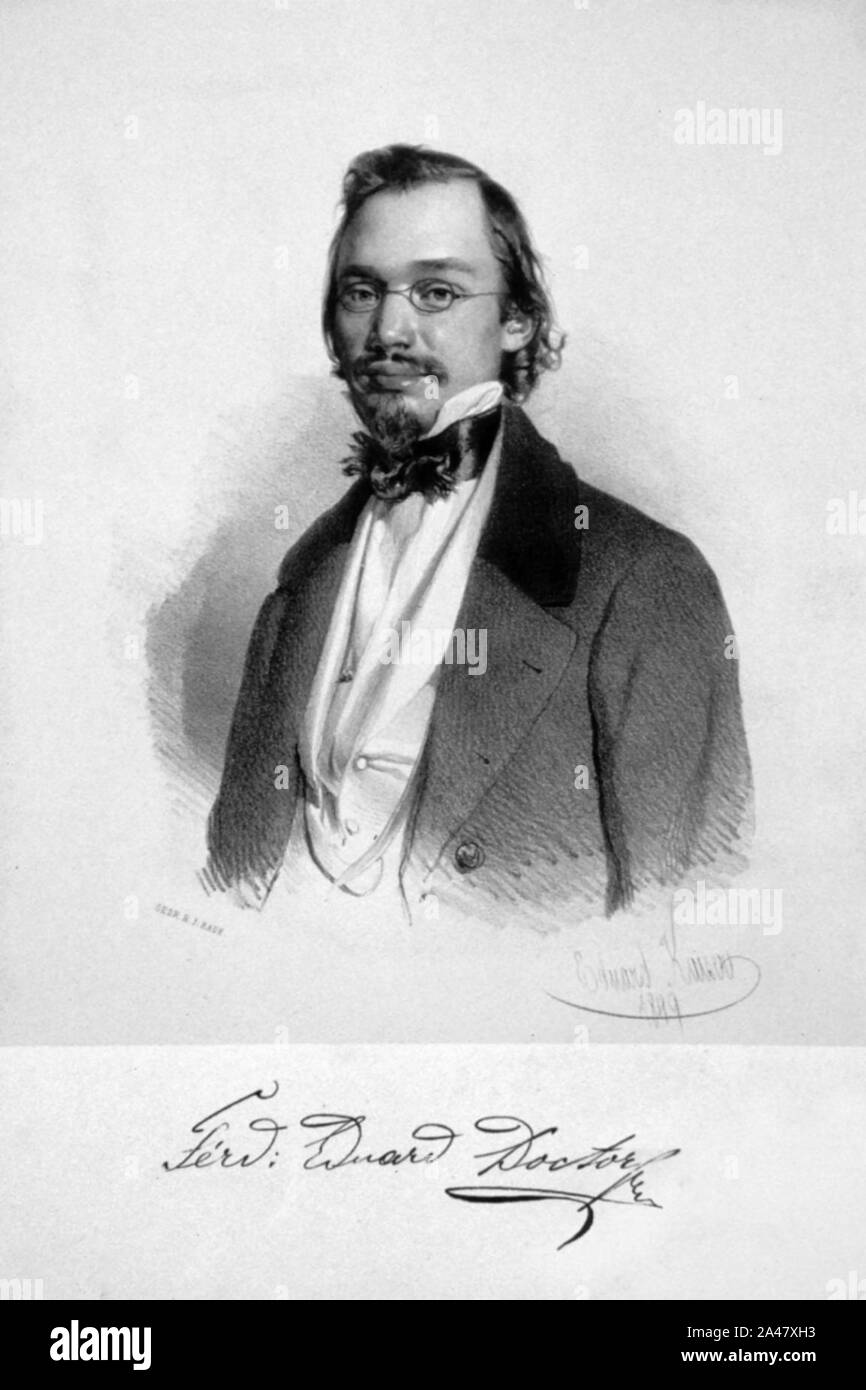 Ferdinand Eduard Doctor Litho Stock Photo - Alamy