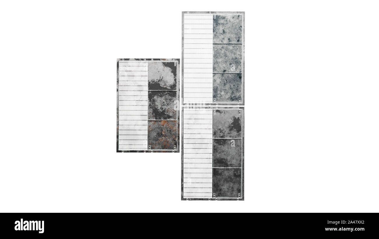 Steel sheet old silver floor. 3D rendering Stock Photo - Alamy