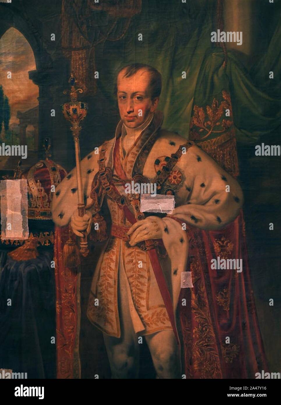 Ferdinand I of Austria with sceptre 2 Stock Photo - Alamy