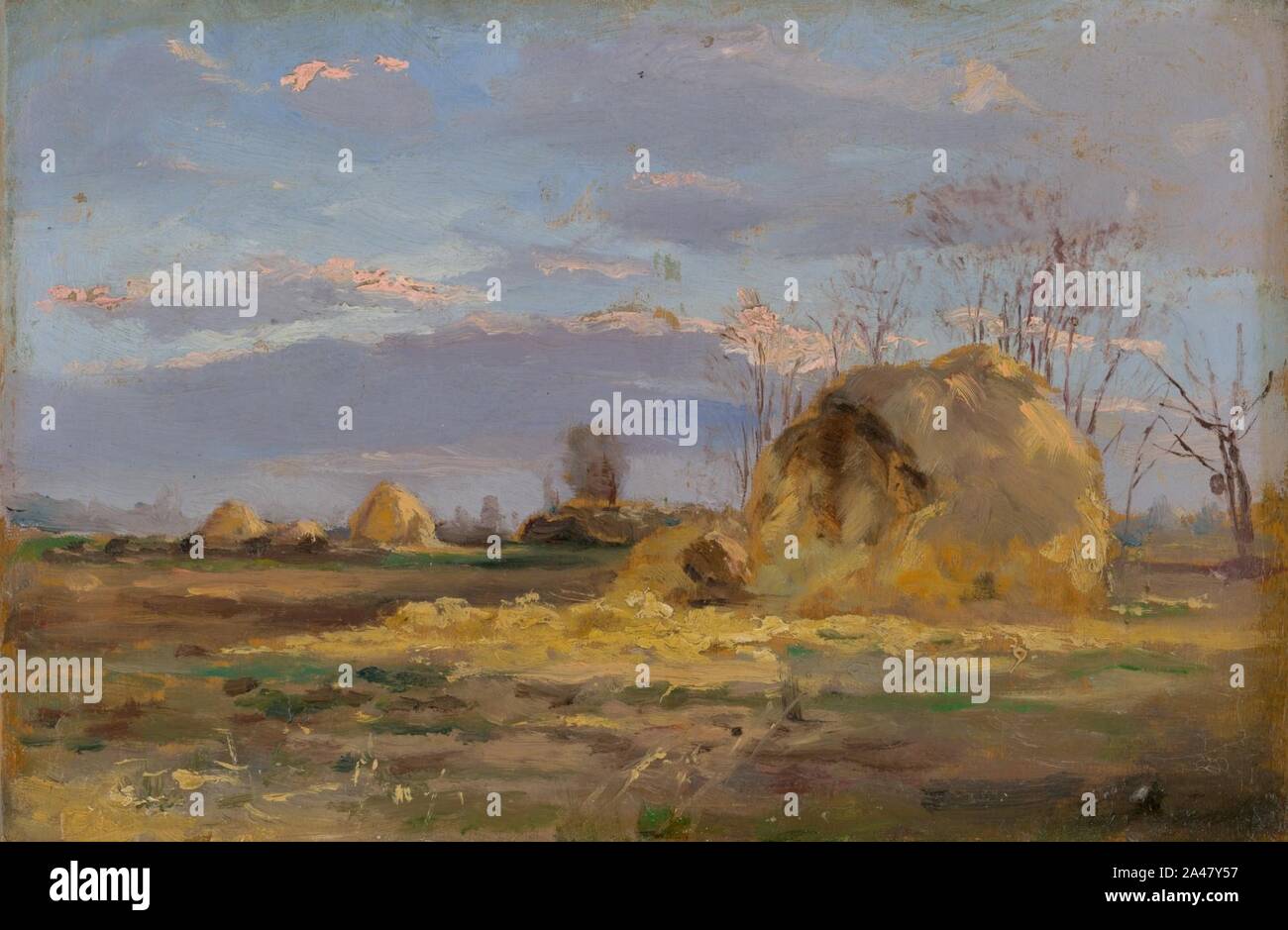 Ferdinand Katona - Autumn Landscape with Trees Stock Photo - Alamy