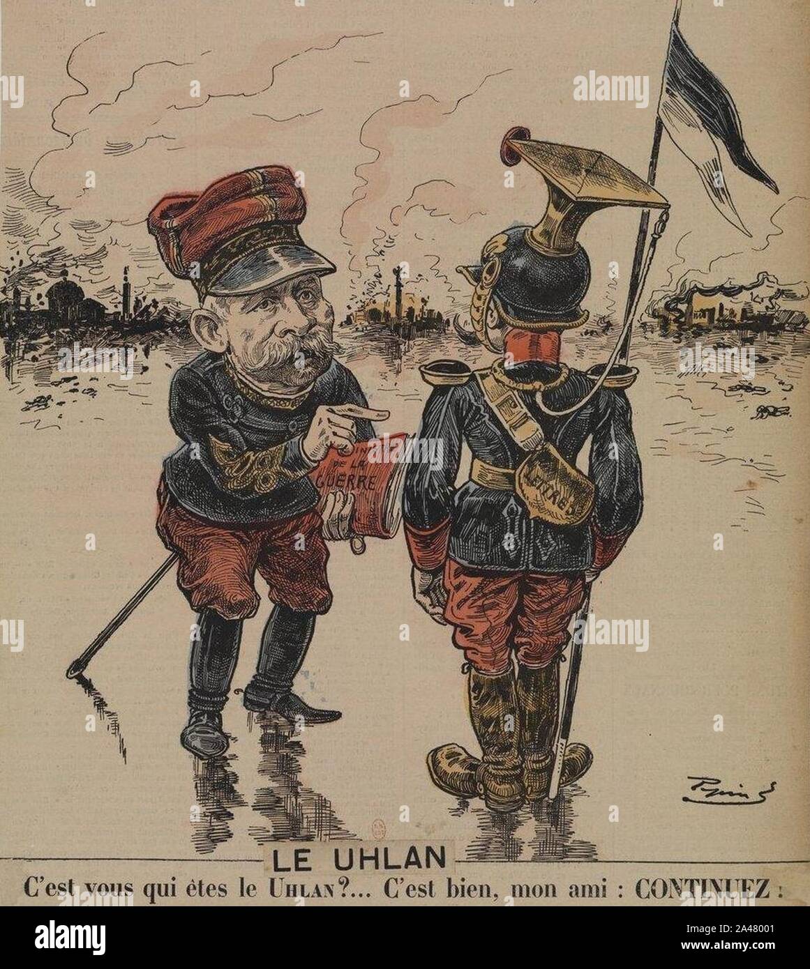 Ferdinand Walsin Esterhazy - Le uhlan (3) - Pépin -1898 Stock Photo - Alamy