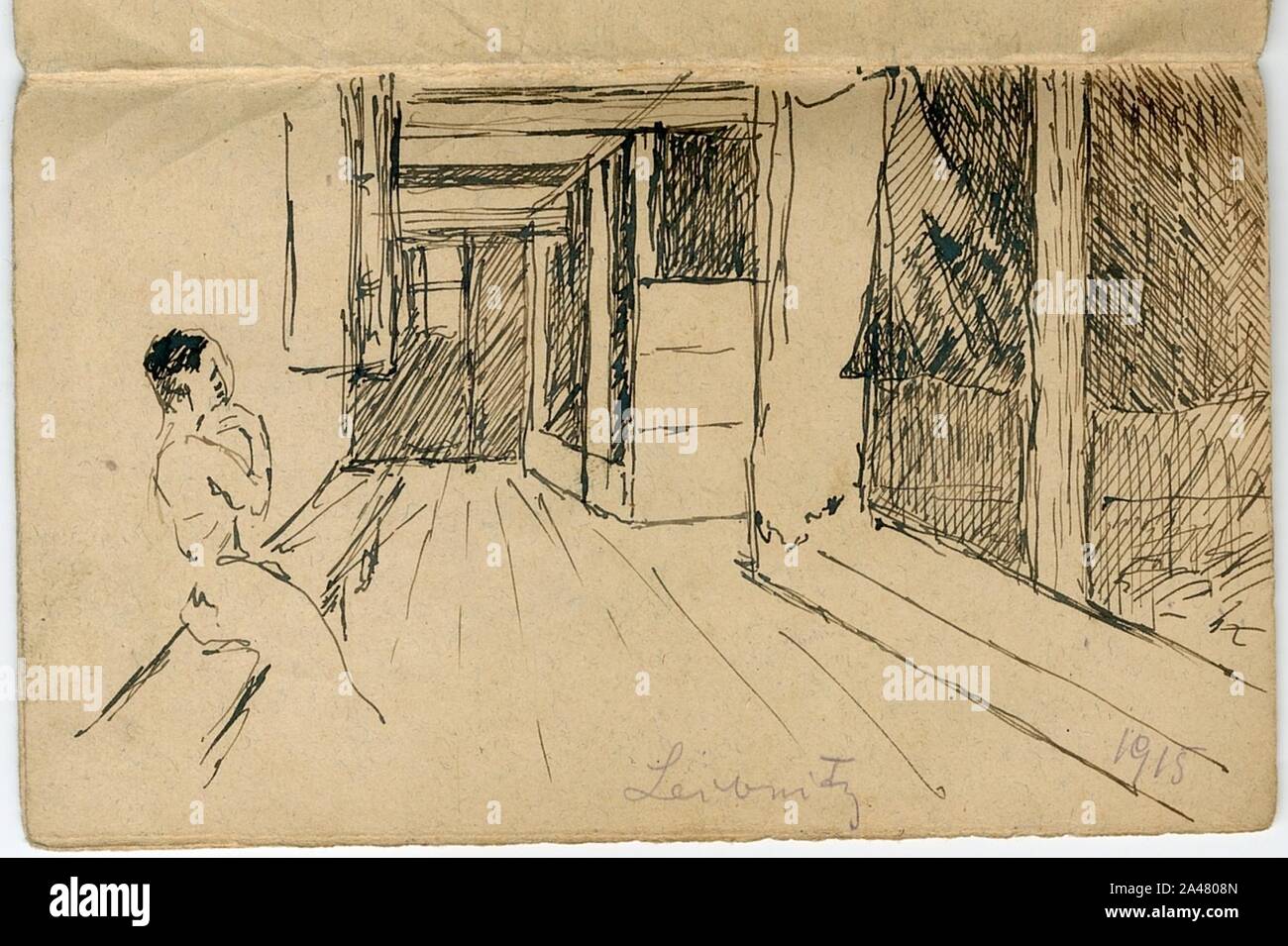 Ferdo Vesel - risba 1915 Stock Photo - Alamy