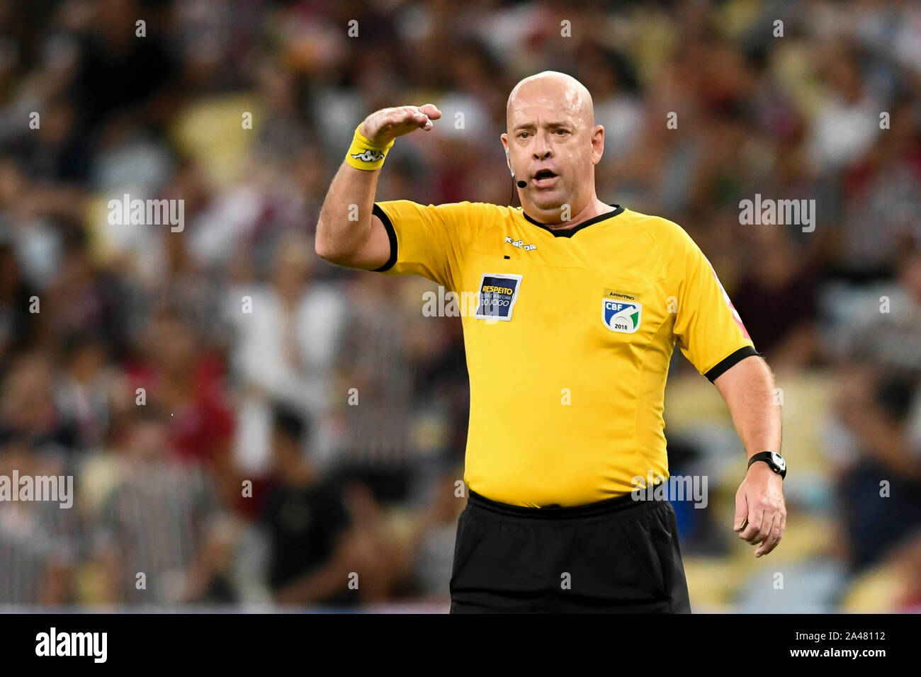 Rio De Janeiro, Brazil. 12th Oct, 2019. Referee Heber Roberto Lopes (SC ...