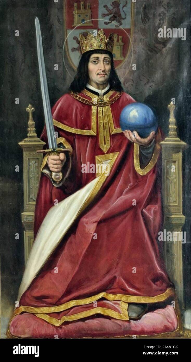 Fernando III el Santo (Ayuntamiento de León Stock Photo - Alamy