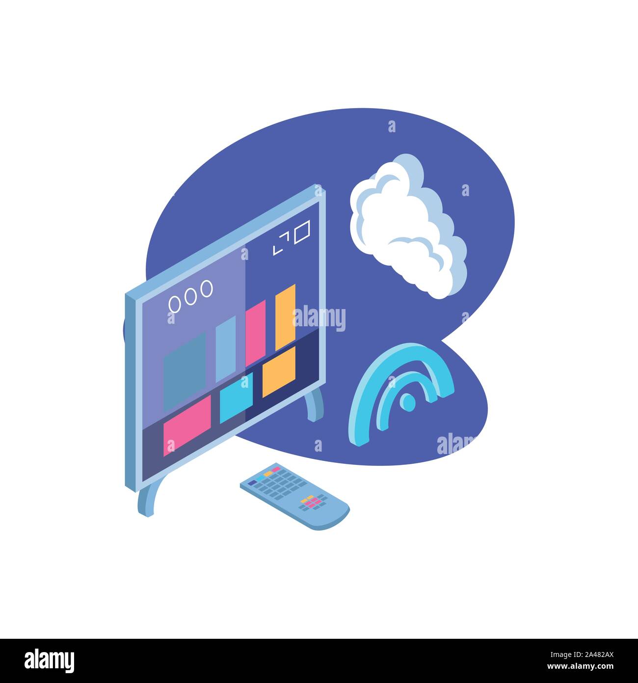 Cloud control panel Cut Out Stock Images & Pictures - Alamy