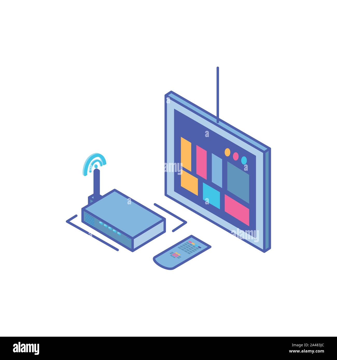 Home adsl Stock Vector Images - Alamy