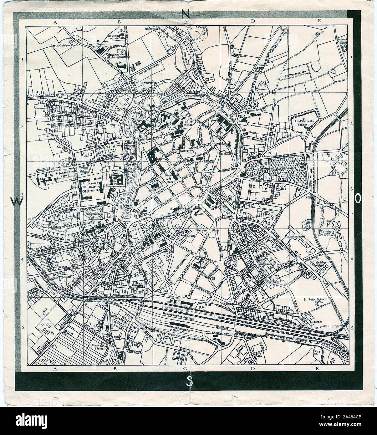 FG innercitymap 1932 Stock Photo - Alamy