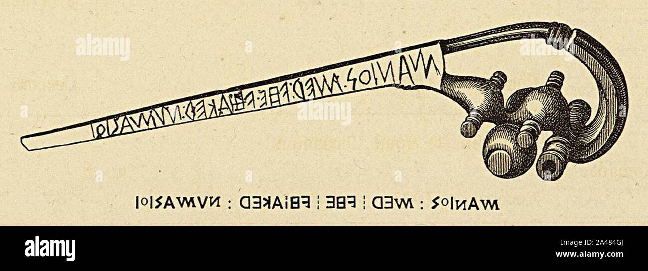 Praeneste fibula hi-res stock photography and images - Alamy